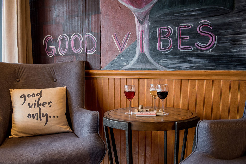 good vibes chairs | Good Vibes Winery